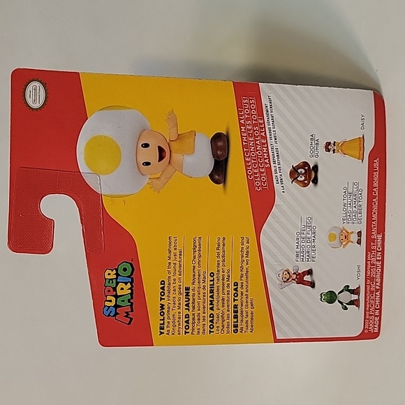 Jakks Pacific | Toys | New Jakks Pacific Super Mario 25 Yellow Toad ...